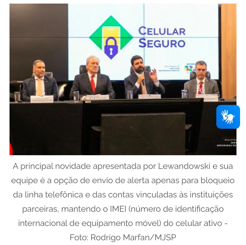 Governo lança o novo Celular Seguro em evento no Palácio da Justiça - A ...